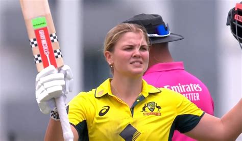 Australias Voll Perry Score Hundreds Set Mammoth 372 Target For India Telangana Today