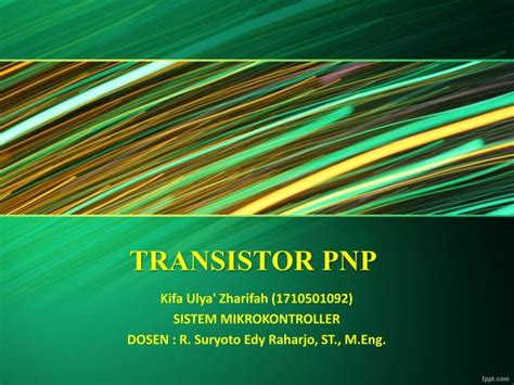 Transistor Pnp Ppt