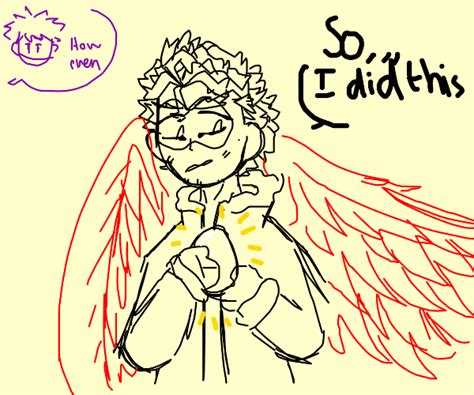Pro Hero Hawks Lays An Egg Drawception
