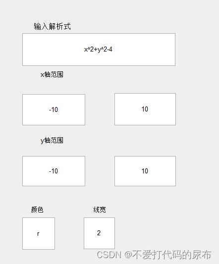 matlab课程设计 gui ——绘制任意函数图 matlab gui csdn博客