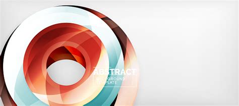 현대 기하학적 동그라미 추상적인 배경 그림자 효과와 다채로운 라운드 모양 0명에 대한 스톡 벡터 아트 및 기타 이미지 0명