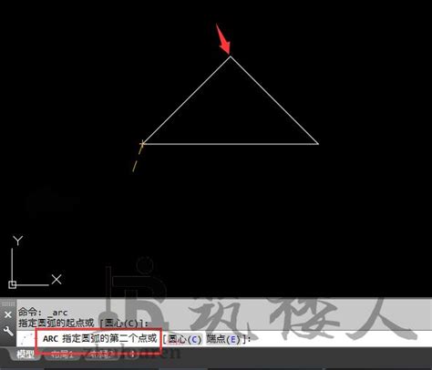Cad三点画弧线的方法 筑楼人