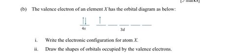 B The Valence Electron Of An Element X Has StudyX