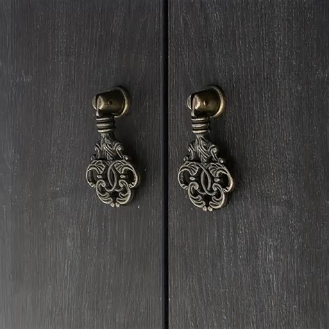 Retro Bronze Kitchen Cabinet Knobs Cupboard Door Handles Temu Australia