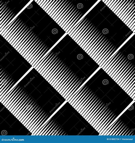 Seamlessly Repeatable Geometric Pattern Abstract Monochrome Ba Stock Vector Illustration Of