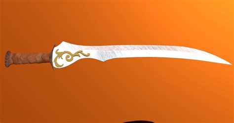 Fancy Sword Blade Model Turbosquid 1260605