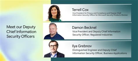 Meet The Deputy Cisos Who Help Shape Microsofts Approach To Cybersecurity Part 2 Microsoft