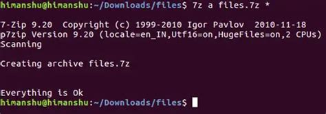 How To Install And Use 7zip File Archiver On Ubuntu Linux