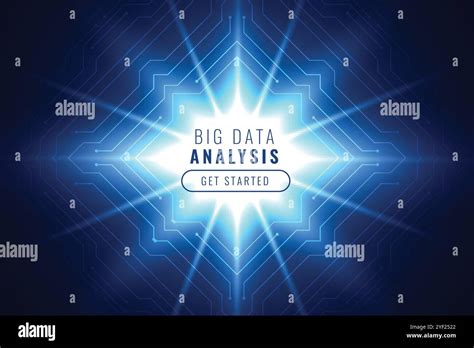 Big Data Analysis Technology Glowing Background Design Stock Vector Image And Art Alamy