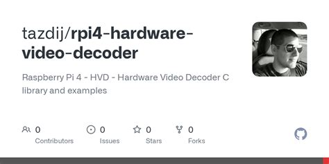 Github Tazdijrpi4 Hardware Video Decoder Raspberry Pi 4 Hvd