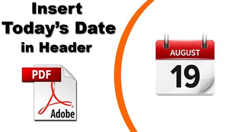 How To Insert Todays Date In Header Or Footer A Pdf With Adobe Acrobat