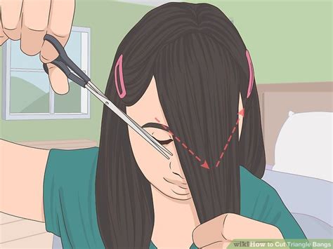 Easy Ways To Cut Triangle Bangs 13 Steps With Pictures