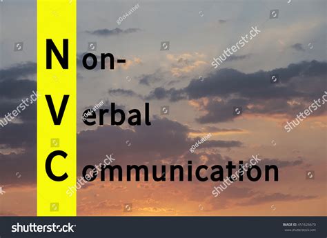 Acronym Nvc Nonverbal Communication Ilustración De Stock 451626670 Shutterstock