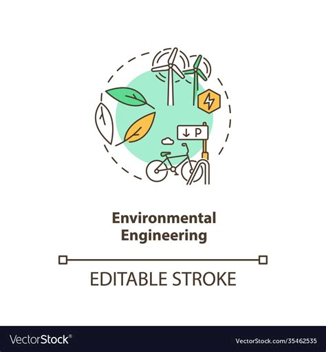 Environmental Engineering Concept Icon Royalty Free Vector
