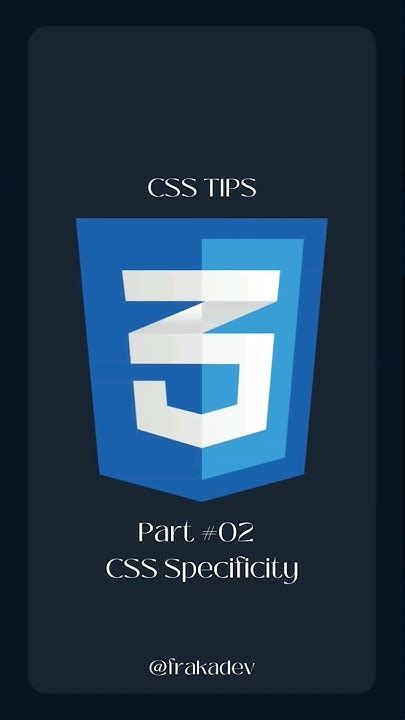 Mengenal Css Specificity Dan Implementasinya Css Tips Part 02 Csstutorial Csstips Htmlcss