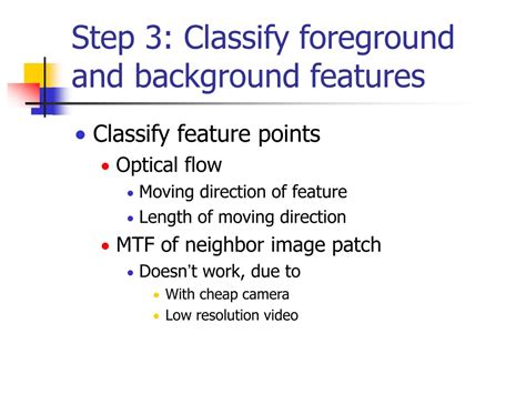 Ppt Real Time Foreground Object Detection And Tracking With Moving Camera Powerpoint