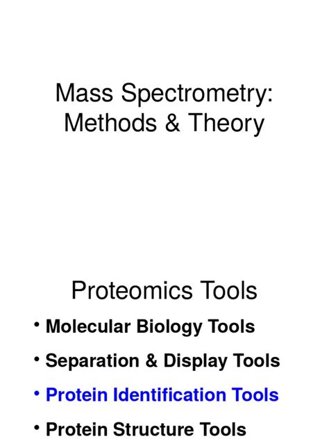 PDF Ahn A Mass Spec Methods Theory DOKUMEN TIPS