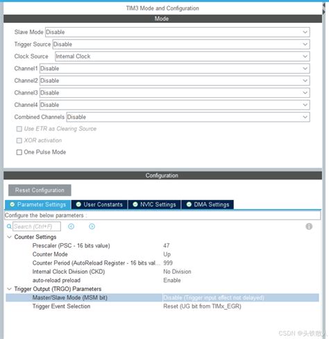 cubemx time配置 cubemx定时器配置 csdn博客