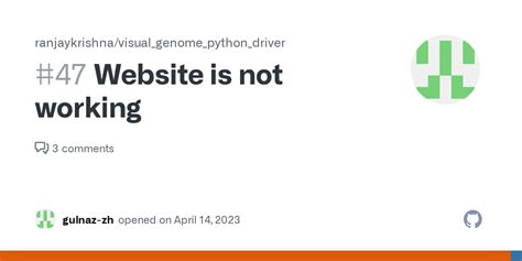 Website Is Not Working · Issue 47 · Ranjaykrishnavisualgenomepythondriver · Github