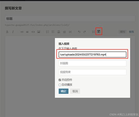 20241124 Typecho 视频插入插件typecho视频插件 Csdn博客