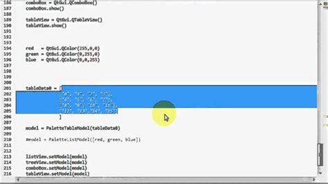 Pyqt4 Model View Tutorial Part 031 Youtube