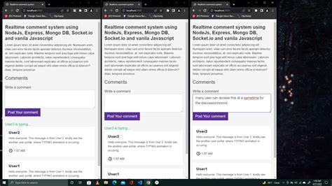 GitHub 8577shivam Realtime Comment System