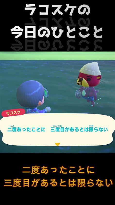 【毎日名言】ラコスケの今日のひとこと 1117【新人vtuber半崎ウイネコ】【あつ森あつまれどうぶつの森】shorts Youtube