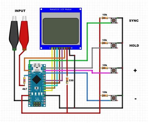 Diy Simple Khz Arduino Oscilloscope On Nokia Lcd Hackster Io Arduino Arduino