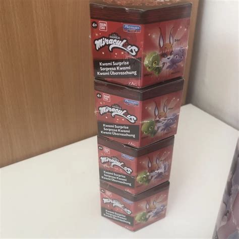 Miraculous Tales Of Ladybug And Cat Noir Kwami Surprise Pack Of 4 New