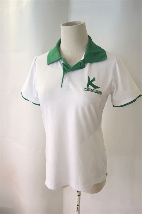 เสื้อโปโล ธนาคารกสิกรไทย มือ 1 ไซส์ S อก 36 นิ้ว เอว 32 นิ้ว ความยาว 22 นิ้ว รับซื้อชุดแอร์