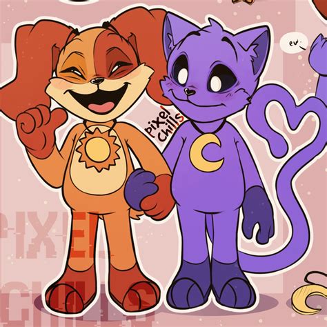 Some Cartoon Dogday X Catnap Doodles Because They Rot My Brain