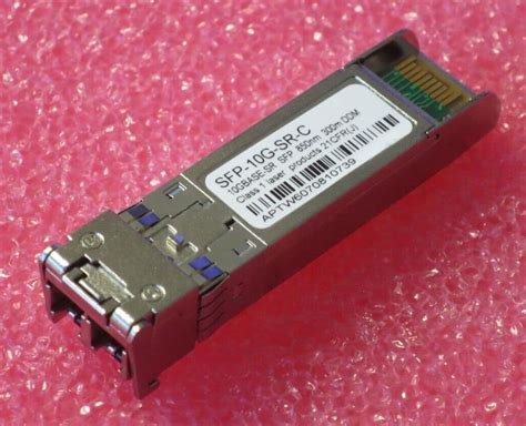 Cisco Sfp 10g Sr C 10gbase Sr Sfp 850nm 300m Mmf Transceiver Module