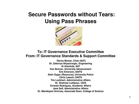Ppt Secure Passwords Without Tears Using Pass Phrases Powerpoint Presentation Id 454959