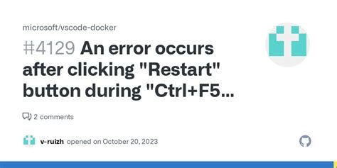 An Error Occurs After Clicking Restart Button During Ctrlf5 A Mvc Project · Issue 4129