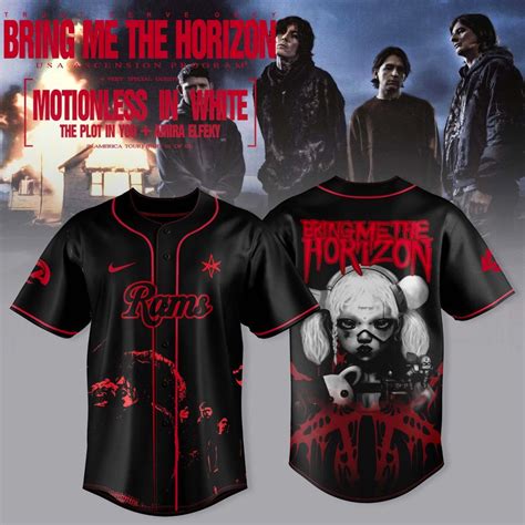 Los Angeles Rams Bring Me The Horizon Usa Ascension Program 2025 Tour Crossover Jersey