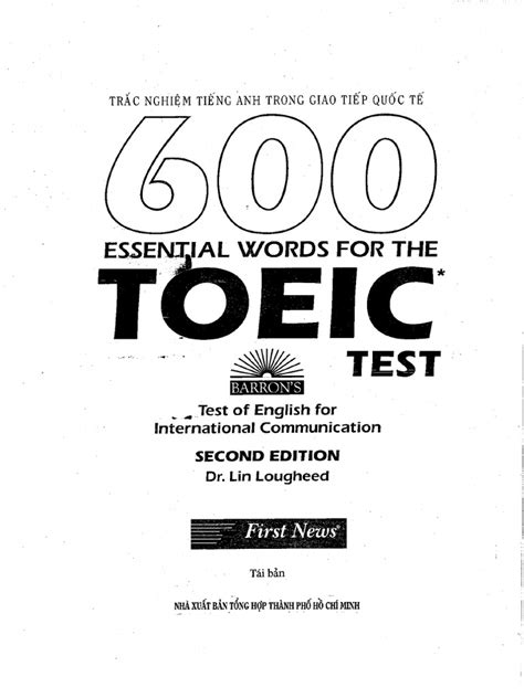 Sach Toeic 600 Tu Pdf