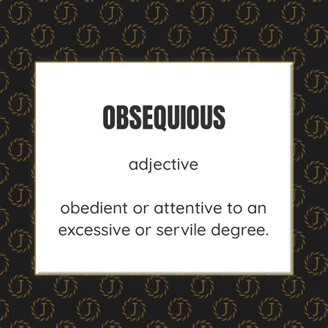 Obsequious Definition