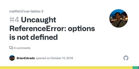 Uncaught ReferenceError Options Is Not Defined Issue 4 Matfish2