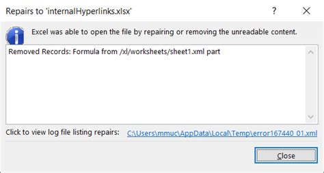 WriteFormula With HYPERLINK Creates Unparseable XML Read Xlsx Doesn T