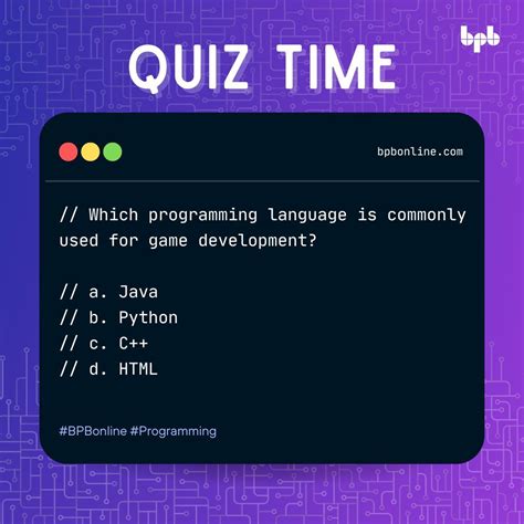 Test Your Programming Skills With Our Game Development Quiz Bpb