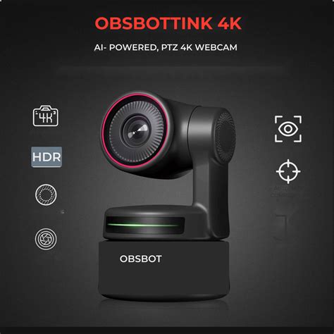 Obsbot Tiny 4k Ai Powered Ptz 4k Webcam Worldview