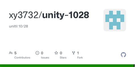 Github Xy3732unity 1028 Unitil 1028
