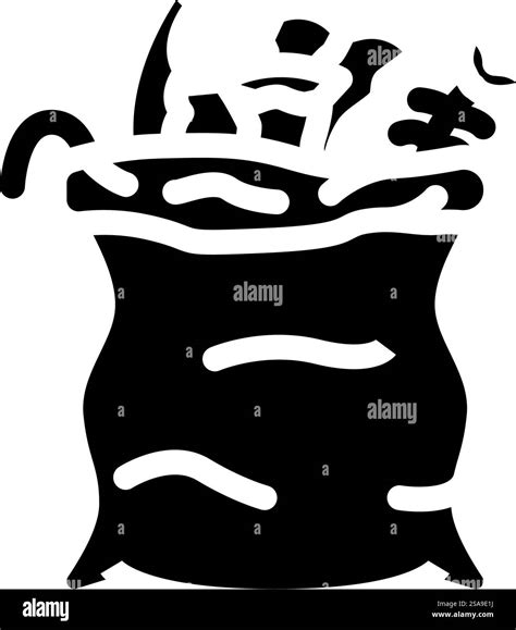 Source Separation Glyph Icon Vector Source Separation Sign Isolated Symbol Illustration