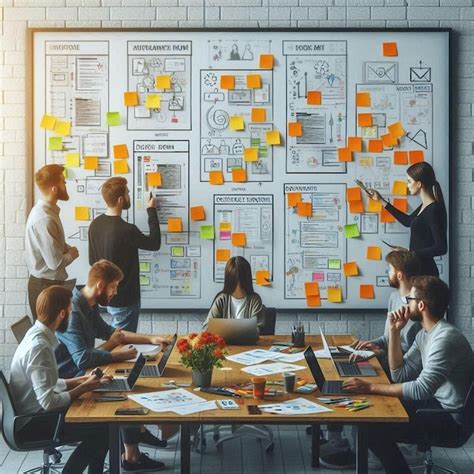 Premium Photo Software Development Team Collaborating