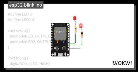 Esp32 Blinkpython Wokwi Esp32 Stm32 Arduino Simulator