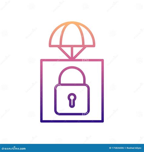 Parcel With Lock Nolan Icon Simple Thin Line Outline Vector Of Drones Icons For Ui And Ux