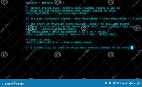 Hacker Code Running Stock Video Video Of Information 184422107