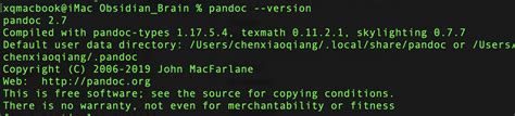 Citeproc Is Reported As Unknown Options Issue Mgmeyers Obsidian Pandoc Reference
