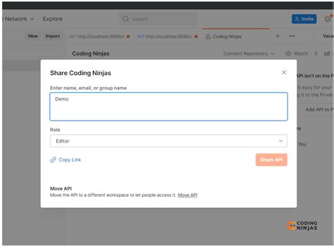 How To Manage And Share An Api In Postman Coding Ninjas
