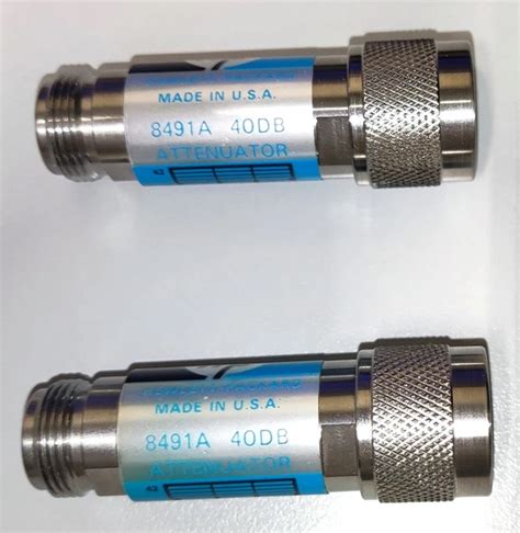 Hp Agilent Keysight 8491a 40 Db Fixed Attenuator Dc To 12 4 Ghz